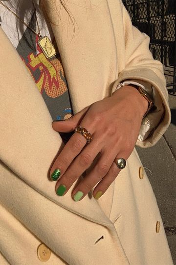 11 Different Nail Colors for a Mismatched Manicure | Who What Wear