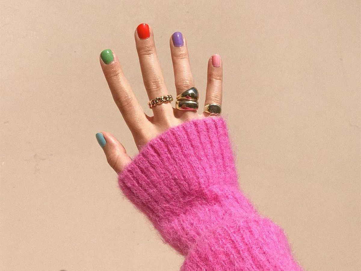 11 Different Nail Colors for a Mismatched Manicure | Who What Wear