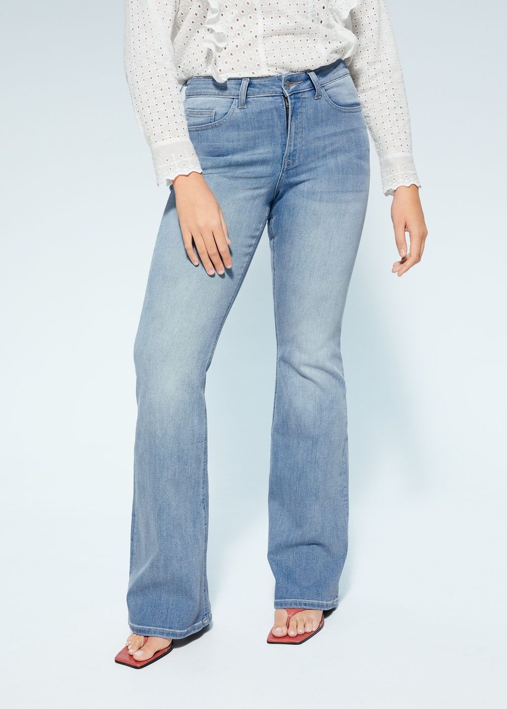 The 17 Best High Waisted Flared Jeans And How To Wear Them Who What Wear
