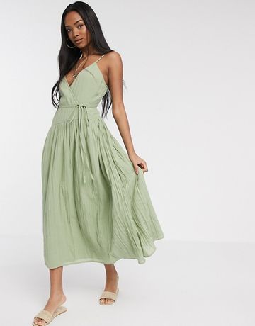 ASOS' Green Maxi Dress Let's You Channel Rachel Green | Who What Wear
