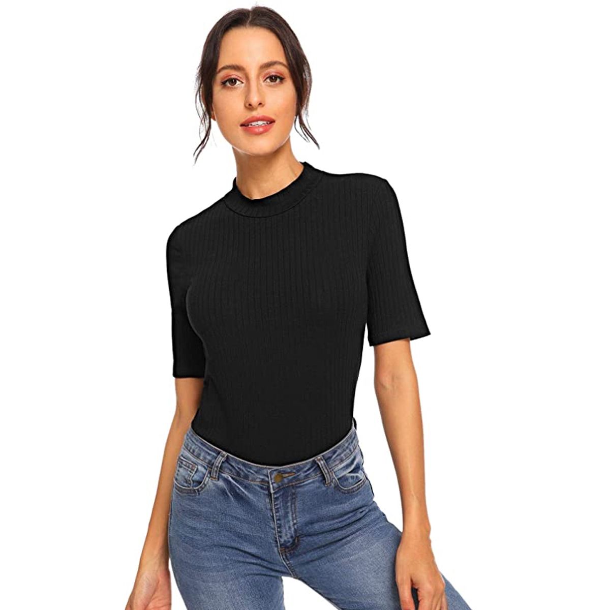 The 18 Best Ribbed Tees on Amazon That Only Look Expensive | Who What Wear