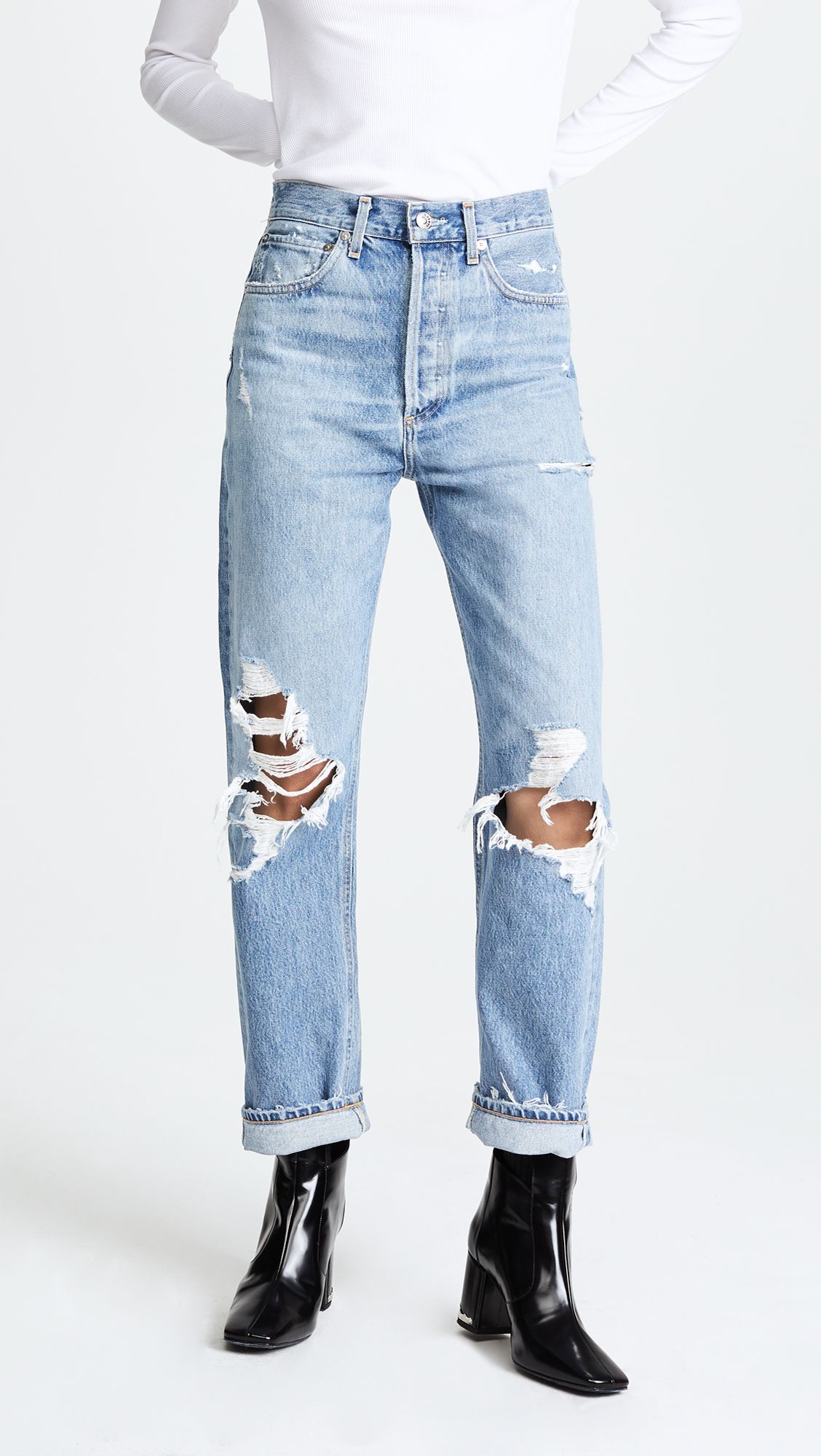 The 22 Best Distressed Jeans That Fashion Girls Love | Who What Wear