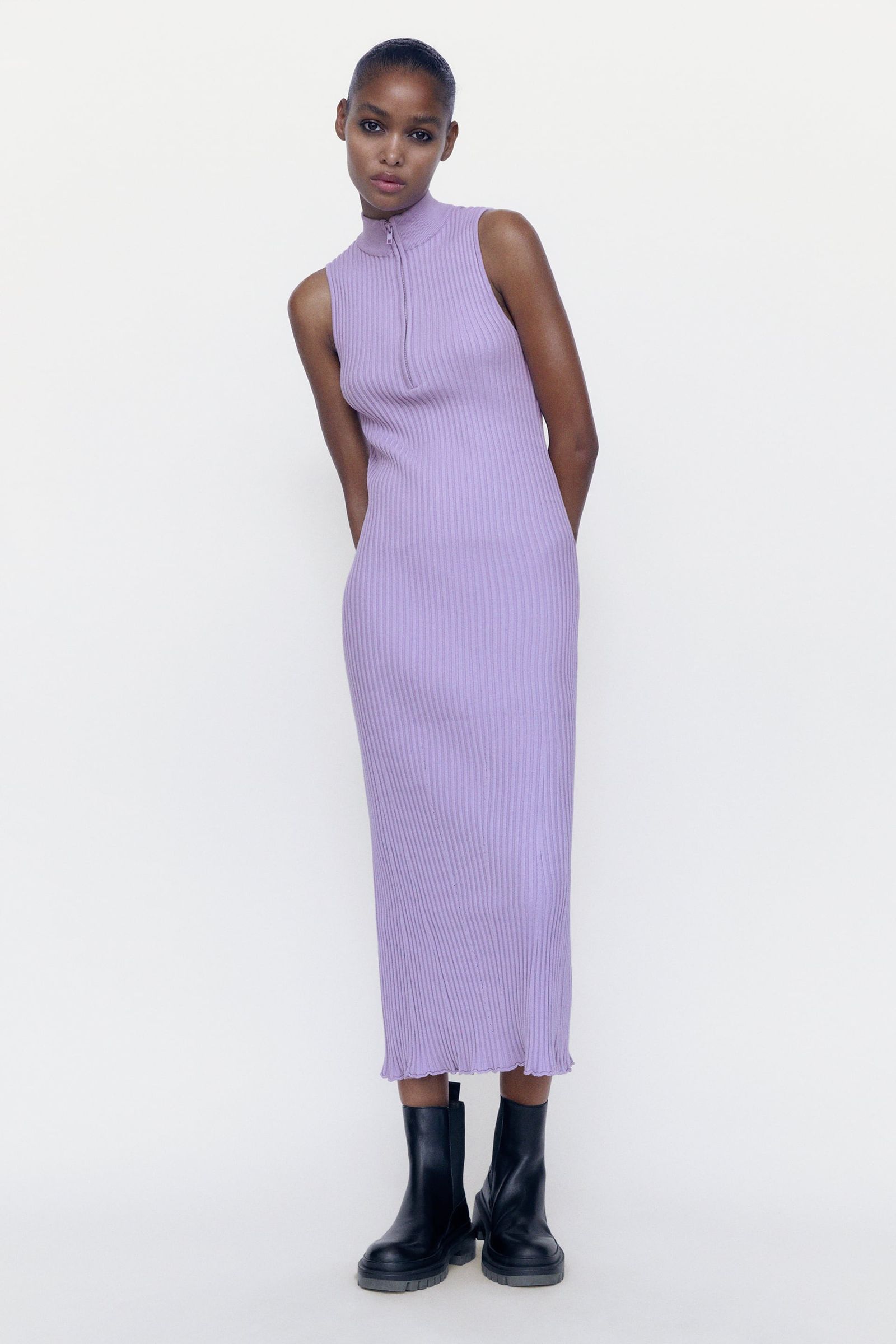 Emma Roberts's $70 Zara Dress Is Perfect for Cooler Weather | Who What Wear