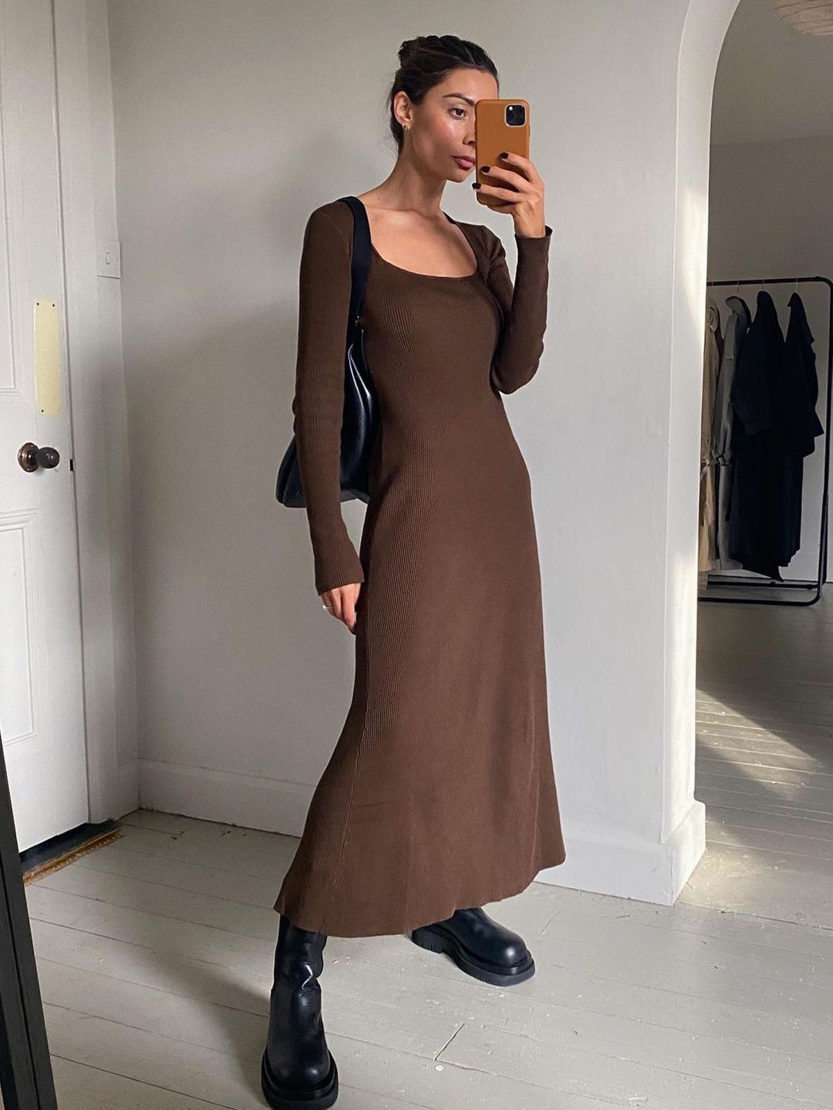 13 Pretty Fall Dresses to Wear With Chunky Boots | Who What Wear