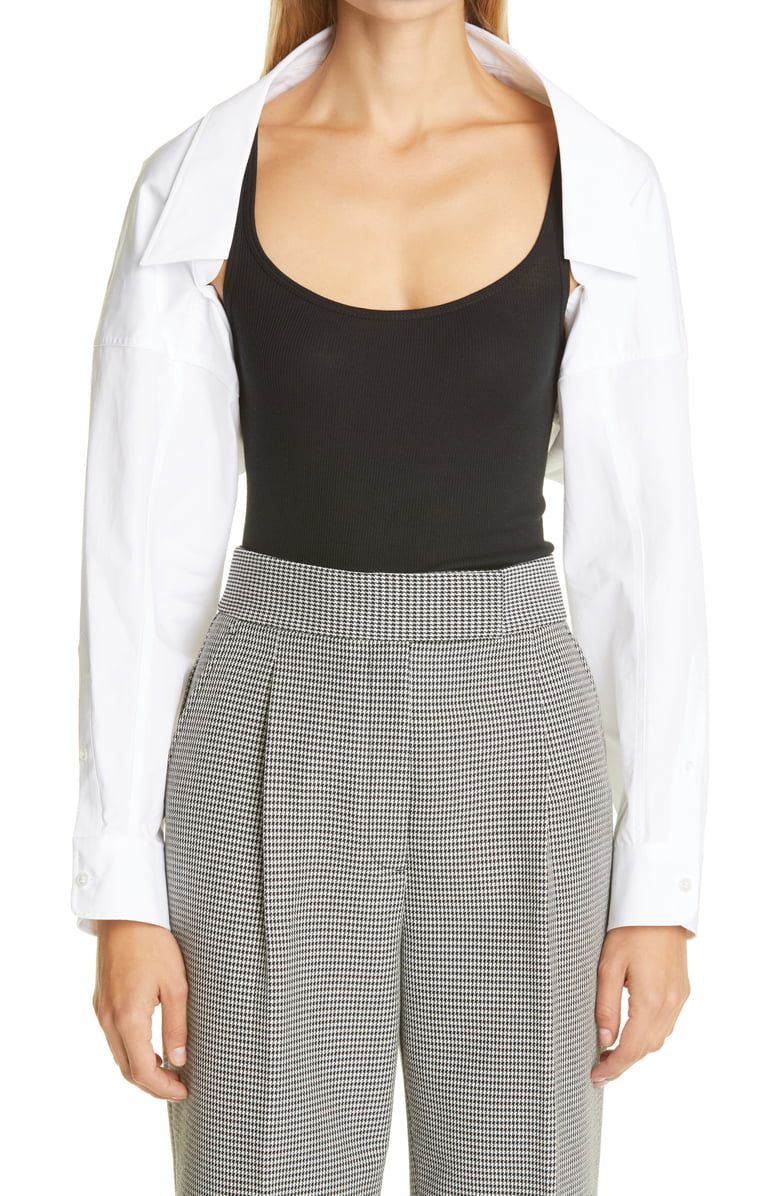 Kendall Jenner Wore the Shrug Trend With Leggings | Who What Wear