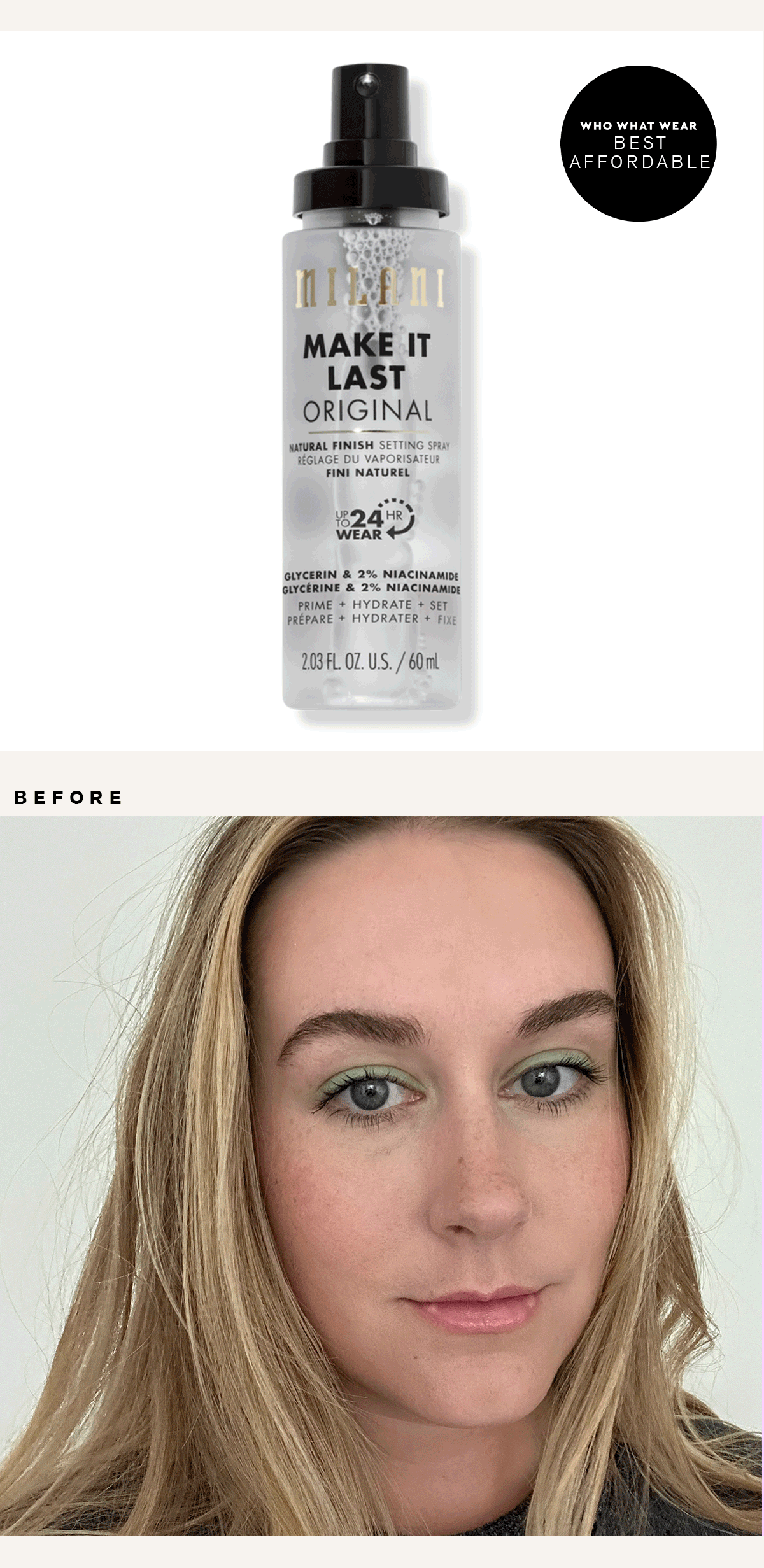 The 10 Best Setting Sprays, Editor-Tested and -Reviewed | Who What Wear