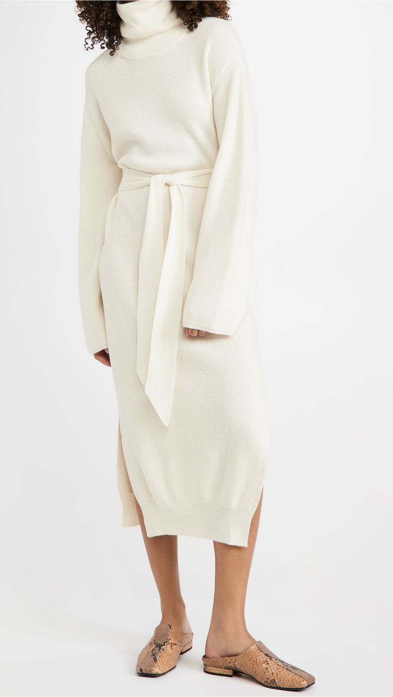 25 White Dresses for Winter That Fit the Season So Well | Who What Wear