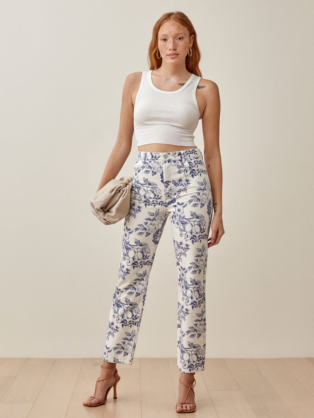 Addison Rae Wore the Cult Reformation Newsprint Jeans | Who What Wear