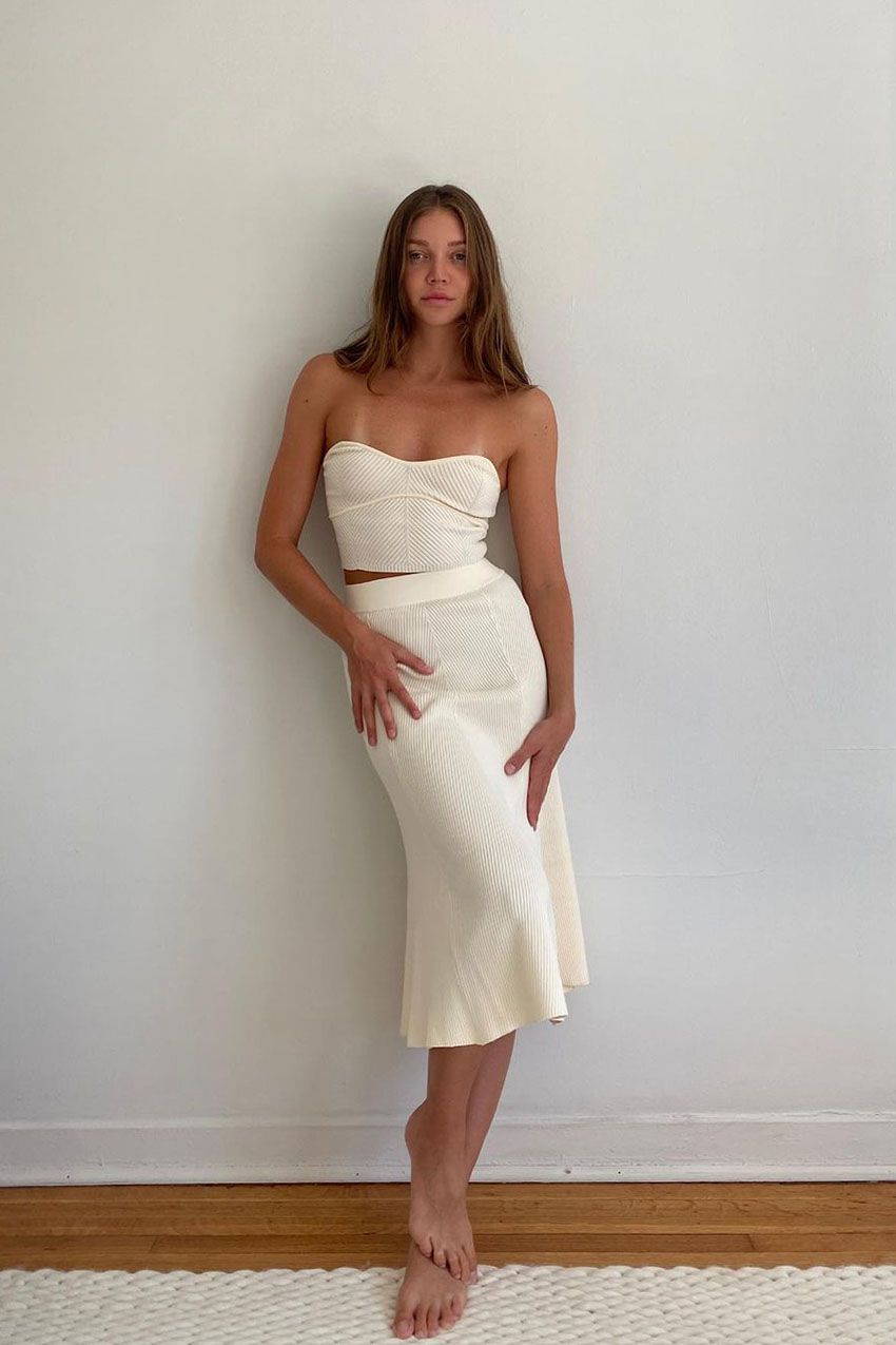 The Skirt-and–Crop-Top Sets That Are Defining Fall 2021 | Who What Wear