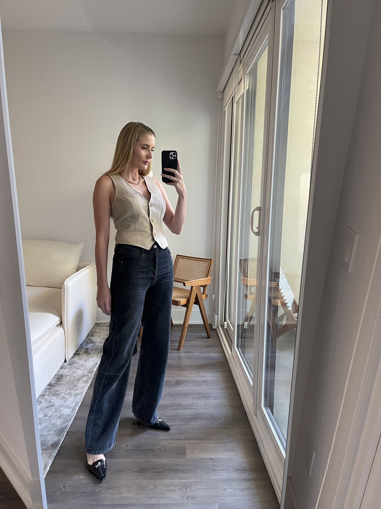 The Chic Way to Style a Vest-and-Pants Set | Who What Wear