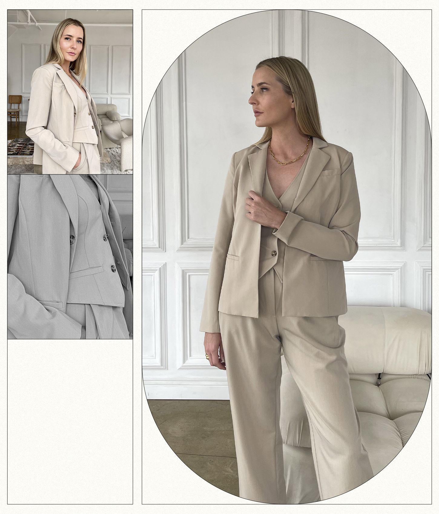 The Chic Way to Style a Vest-and-Pants Set | Who What Wear