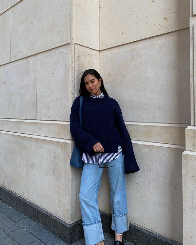 9 Blue-Jeans Outfits Fashion Influencers Wear on Repeat | Who What Wear