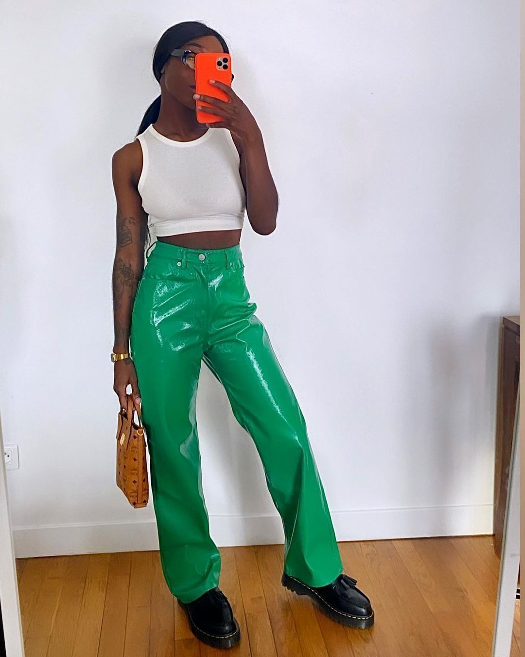 7 Ways to Try to Colorful Leather Trend | Who What Wear