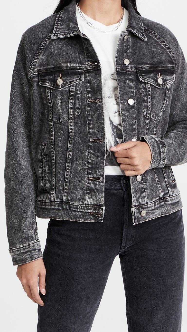 These Are the 27 Best Black Jean Jackets for Women | Who What Wear