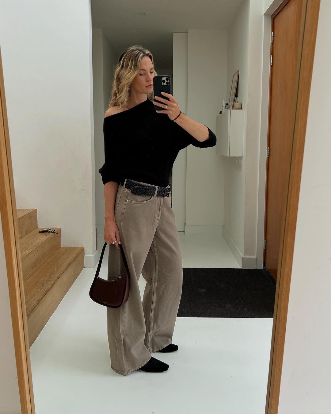 The Off-the-Shoulder Knit Sweater Trend Is Making a Comeback | Who What ...