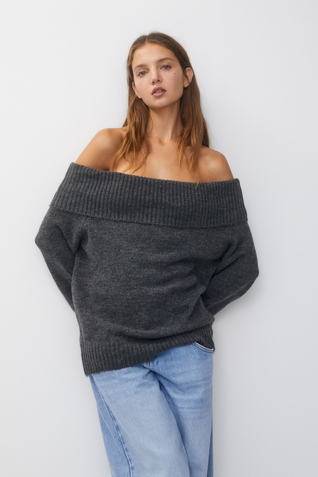 The Off-the-Shoulder Knit Sweater Trend Is Making a Comeback | Who What ...