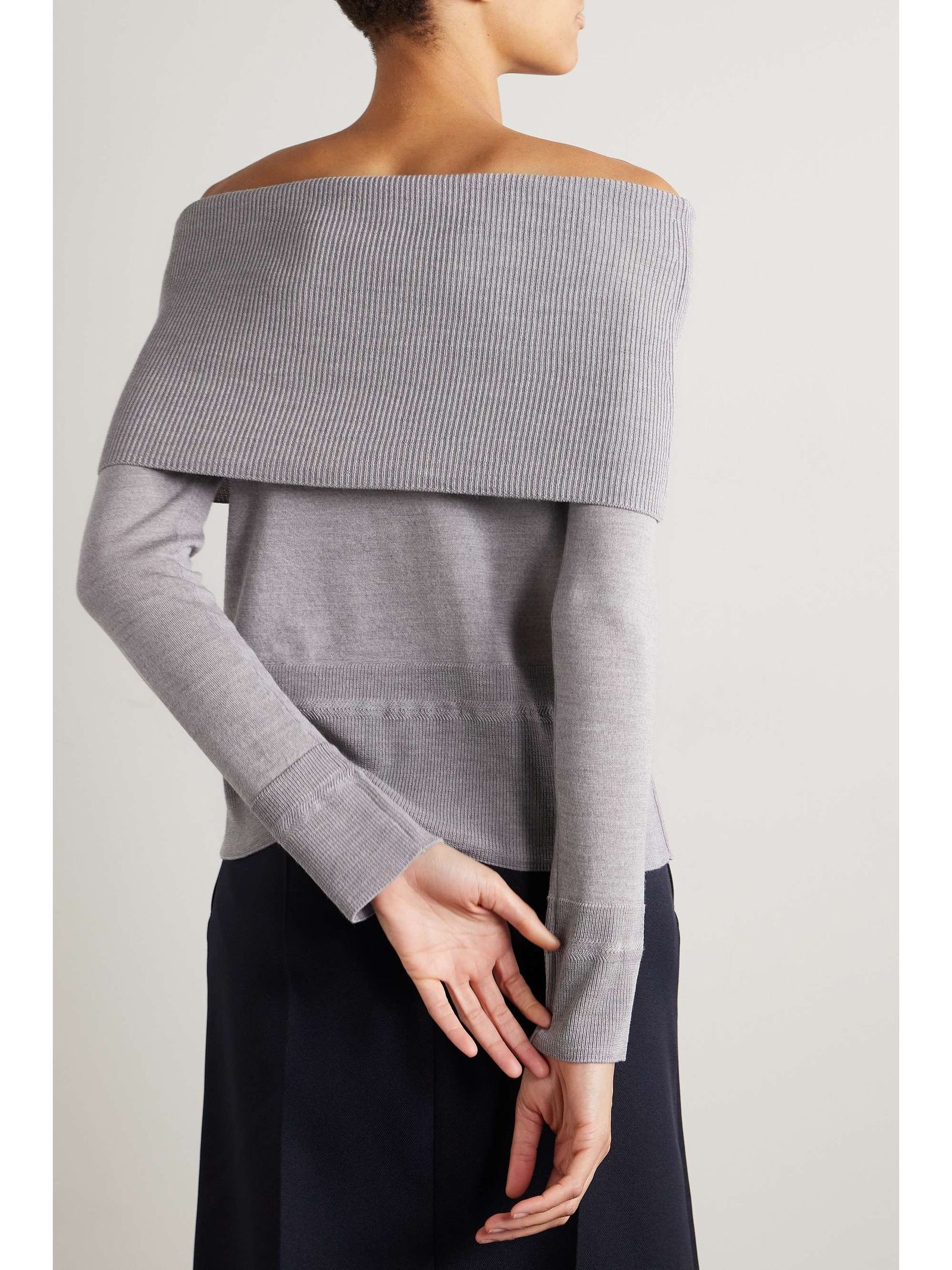 The Off-the-Shoulder Knit Sweater Trend Is Making a Comeback | Who What ...