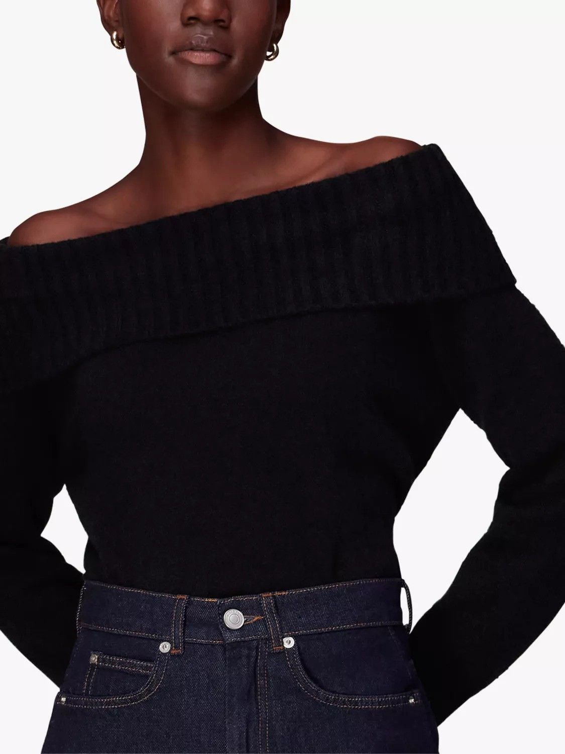 The Off-the-Shoulder Knit Sweater Trend Is Making a Comeback | Who What ...