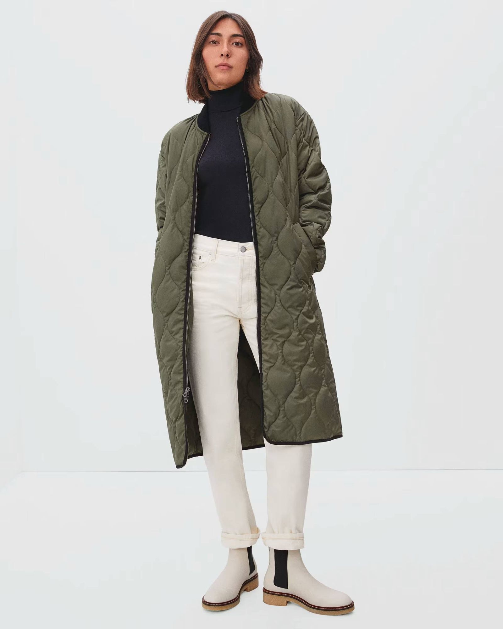 The 17 Best Long Puffer Coats for Petite Women | Who What Wear