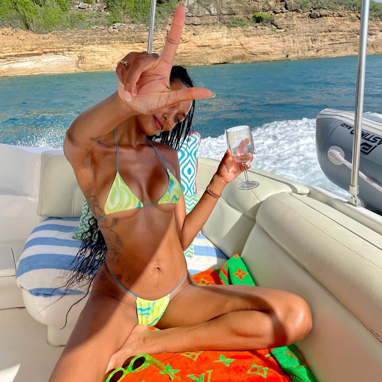 Celebrities Are Living In String Bikinis This Year Who What Wear