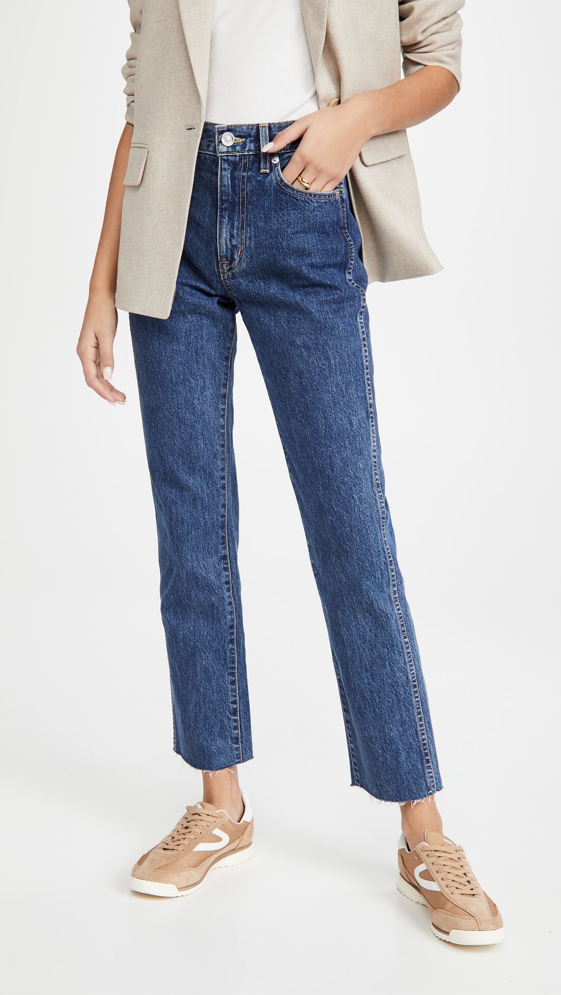 The 20 Best Raw-Hem Denim Jeans for Women | Who What Wear