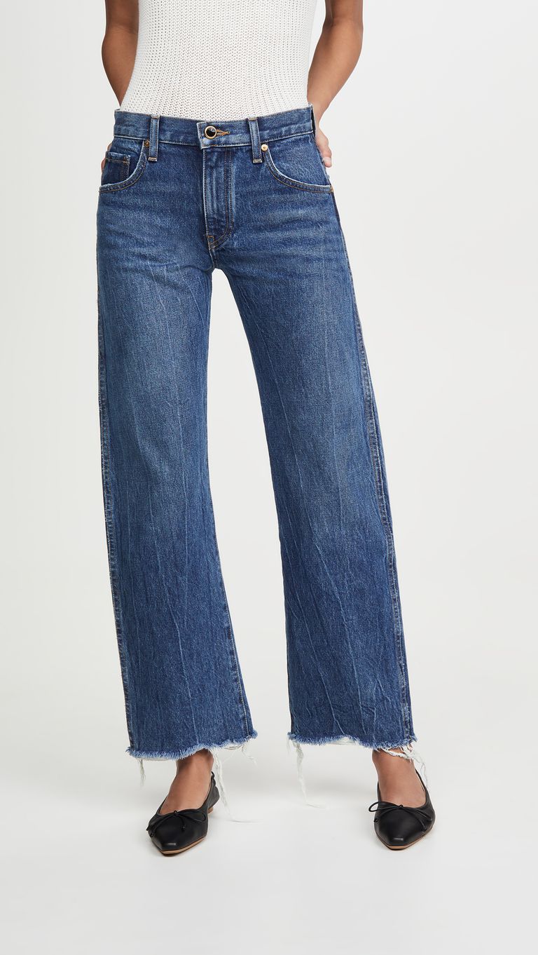 The 20 Best Raw-Hem Denim Jeans for Women | Who What Wear