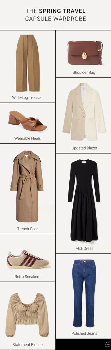 The Spring Travel Capsule Wardrobe: 9 Pieces You'll Love | Who What Wear