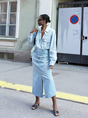How to Style Double Denim Like a Fashion Expert | Who What Wear