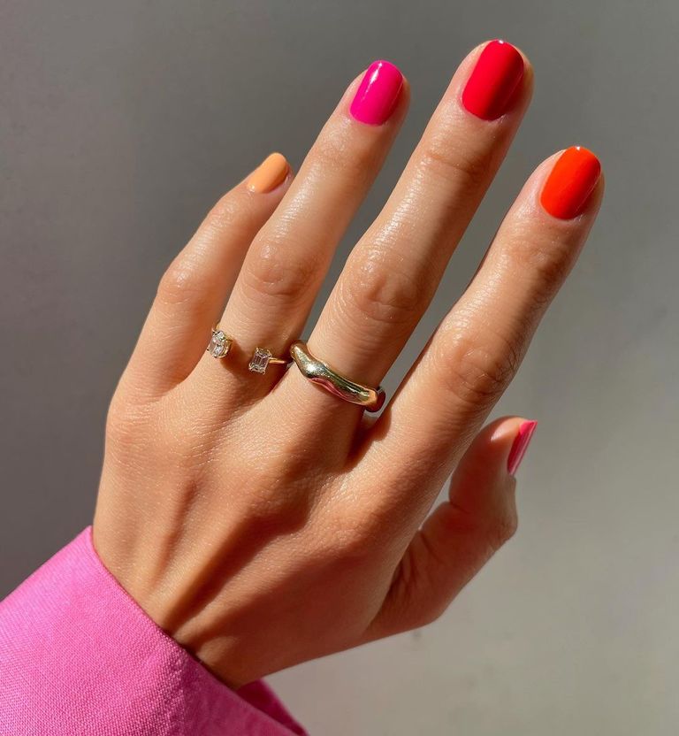27 Colourful Nail Designs I'm Saving for My Next Manicure | Who What Wear