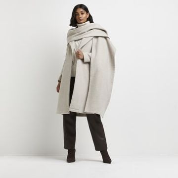 27 Coats With Built-In Scarves | Who What Wear