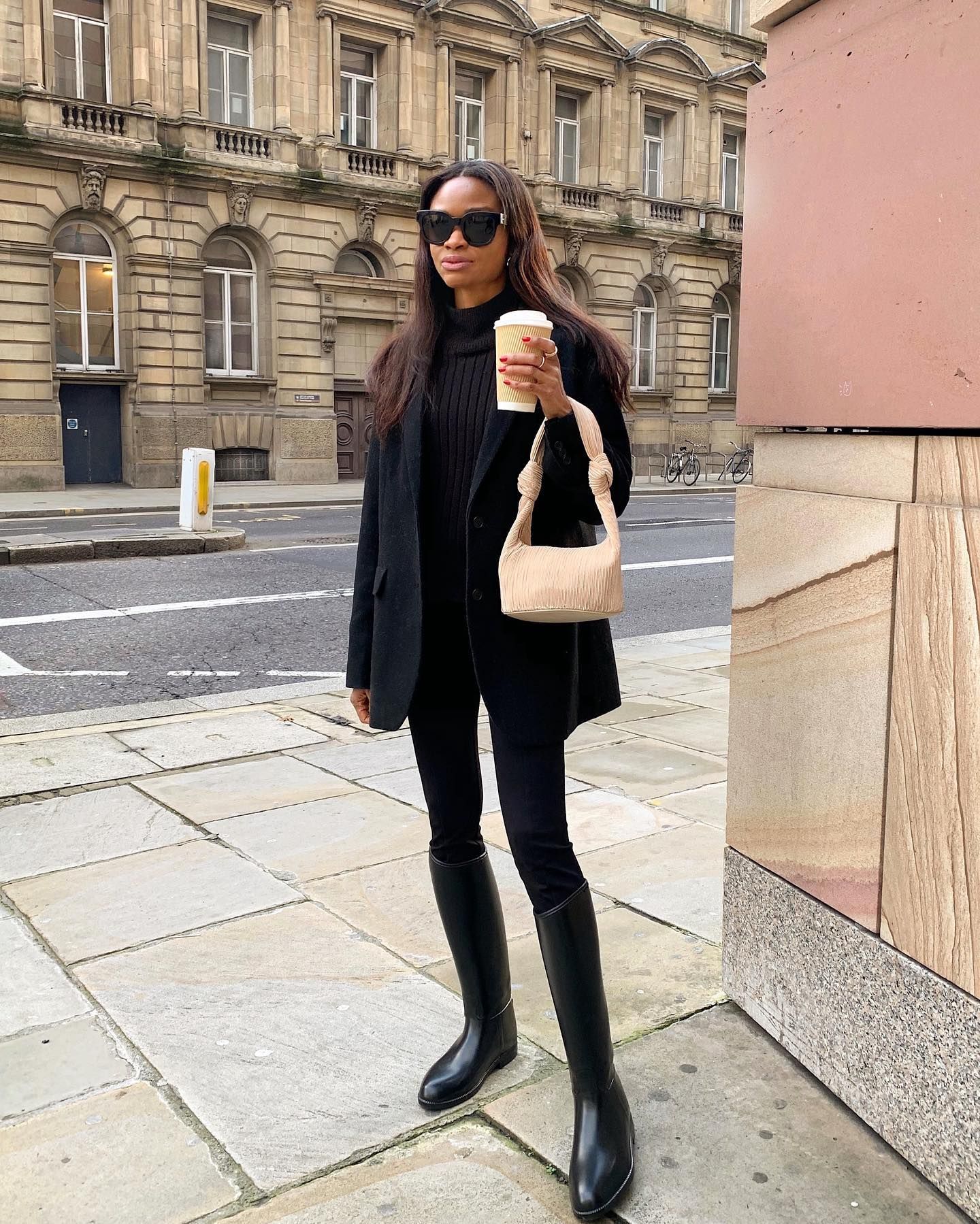 How to Wear Knee-High Boots and Leggings | Who What Wear