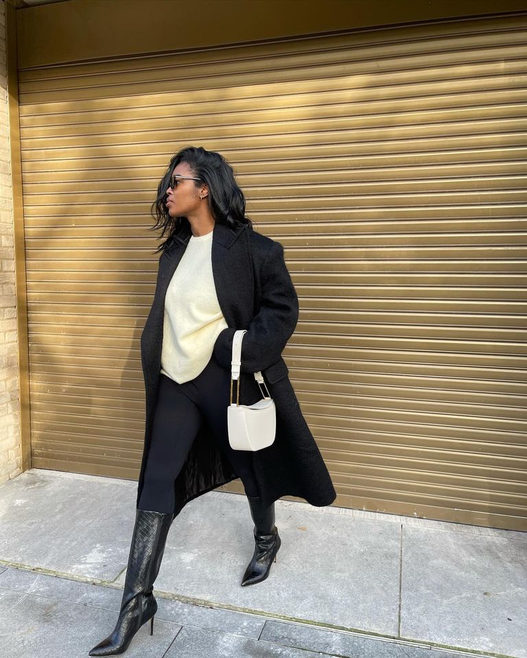 How to Wear Knee-High Boots and Leggings | Who What Wear