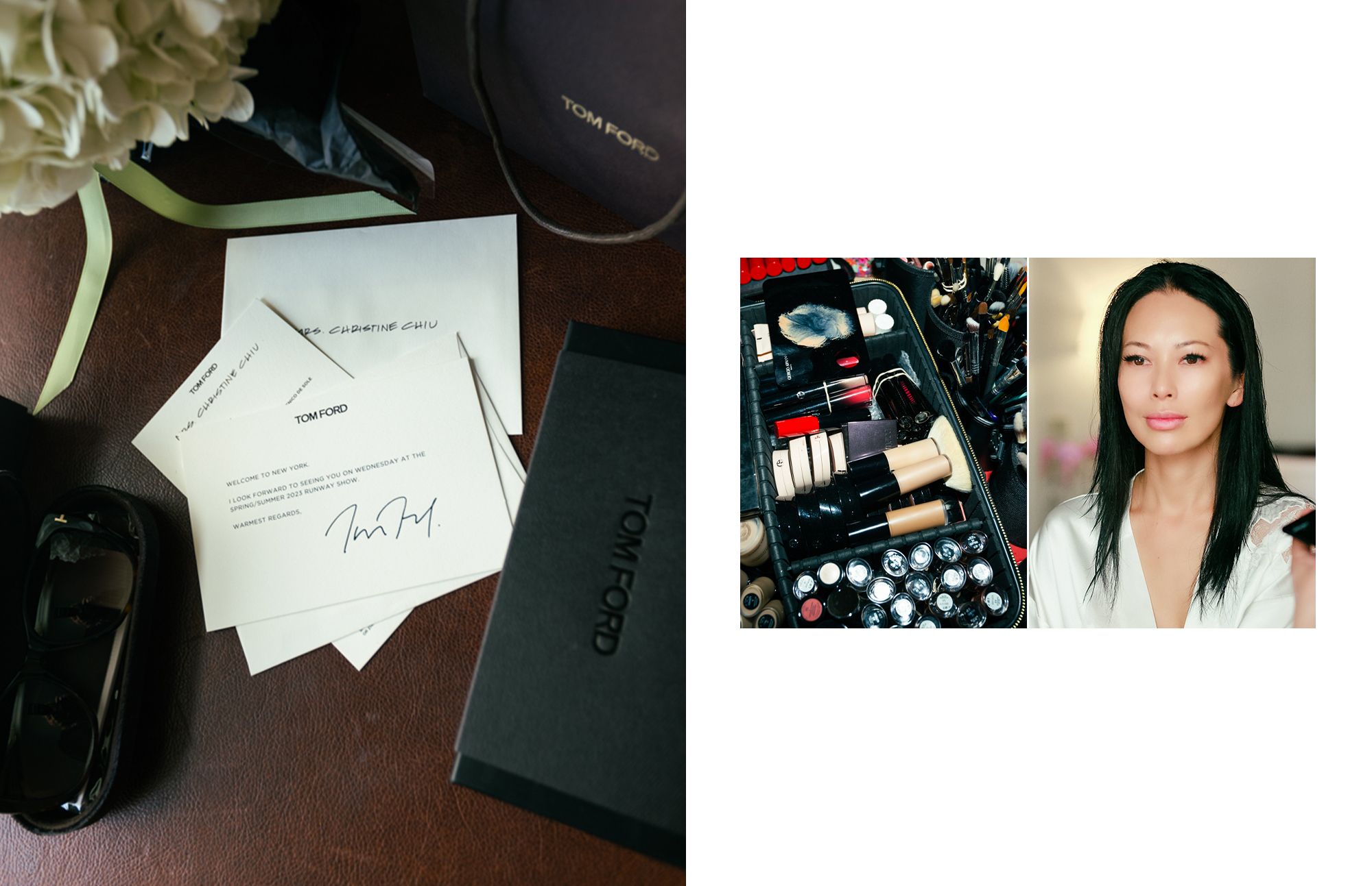 Christine Chiu Embraced 2000s Glamour at the Tom Ford Show | Who What Wear