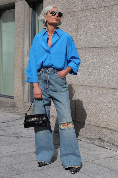 16 Relaxed-Denim Outfits to Replicate This Fall | Who What Wear