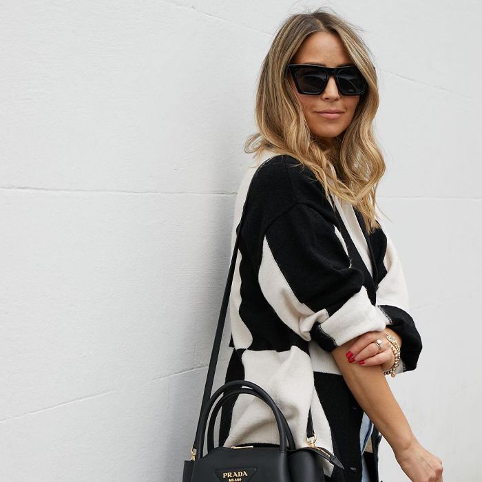 Rachel Stevens Wore the Easiest Cardigan-and-Jeans Outfit | Who What Wear
