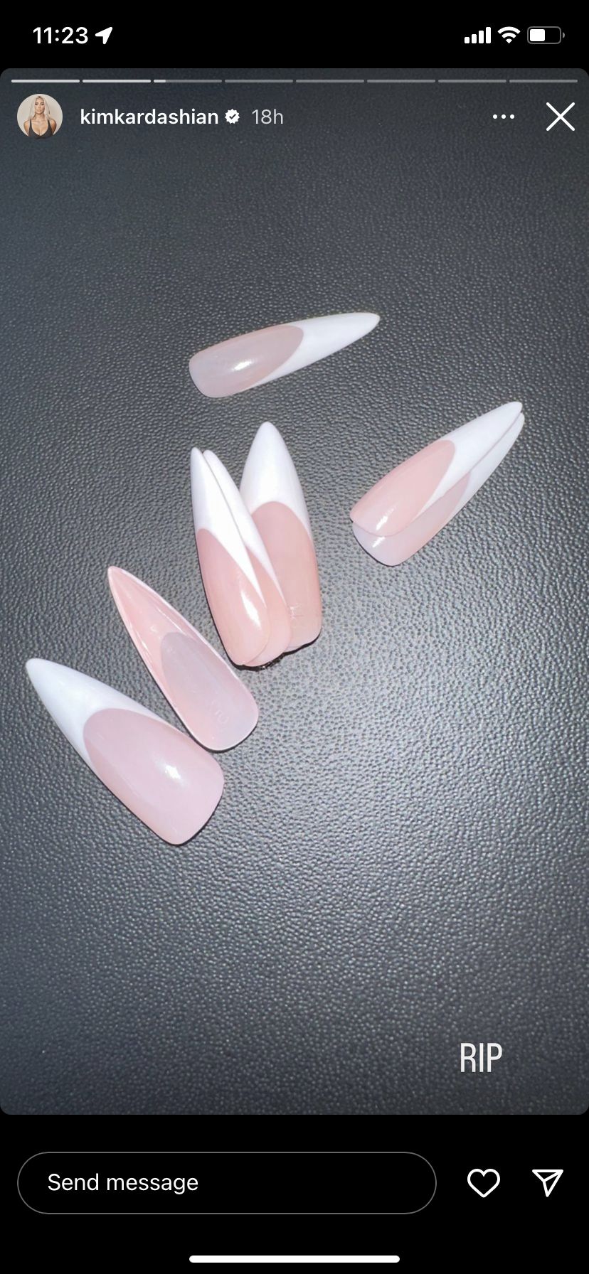 Kim Kardashian's Most Recent Mani Used Press-On Nails | Who What Wear