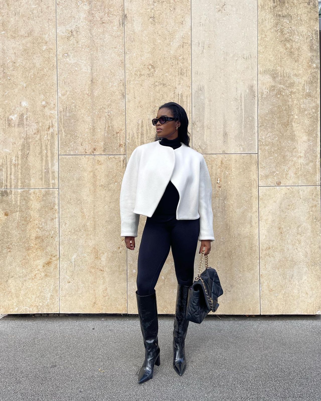 The Best Knee-High Boots to Wear With Simple Leggings | Who What Wear