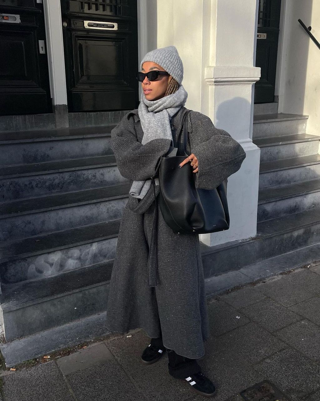 The Scarf-and-Coat Outfit Trend Everyone Is Obsessed With | Who What Wear