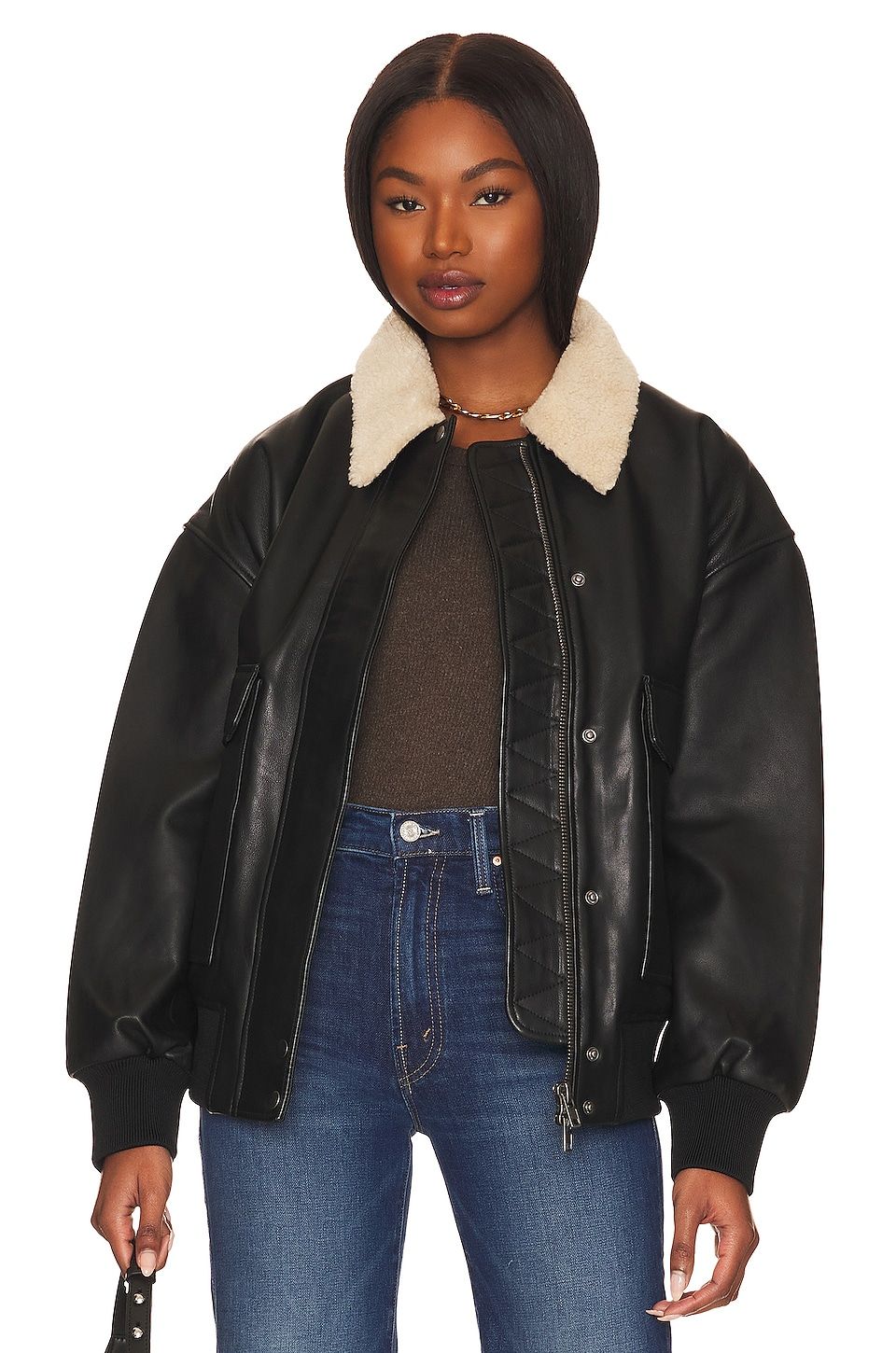 30 Best Leather Aviator Jackets to Shop | Who What Wear