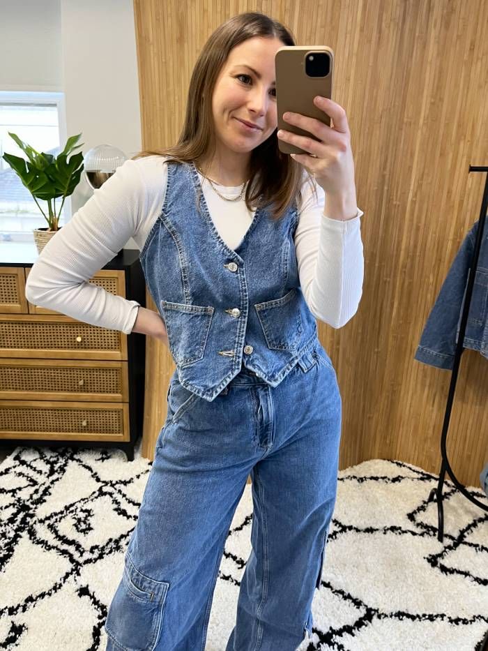 Mango's New Denim Collection Is Here—I Tried It On | Who What Wear