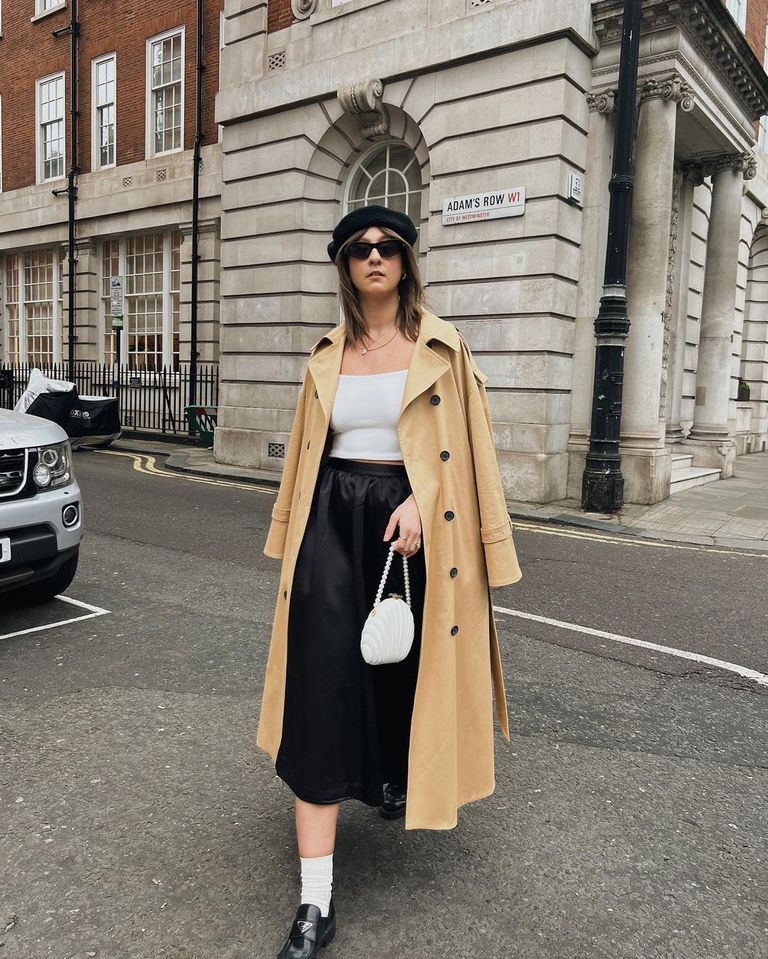 6 Trench-Coat-and-Loafer Outfits I'll Live In This Spring | Who What ...