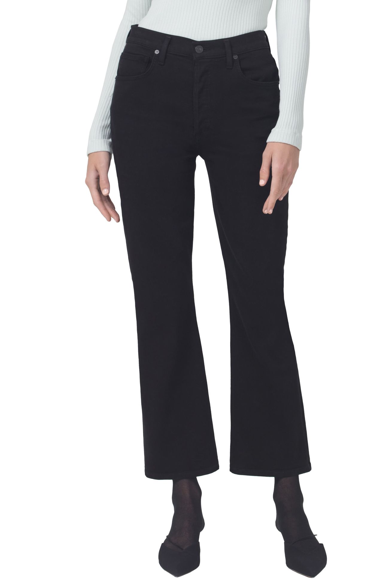 Katie Holmes Just Made Cropped Flare Jeans Cool Again | Who What Wear