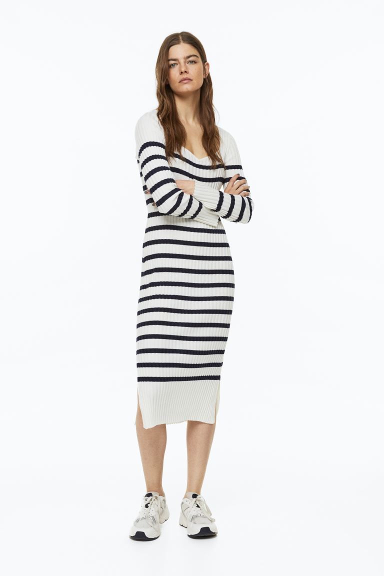 Striped Knitted Midi Dresses: 22 of the Best Throw-On Styles | Who What Wear