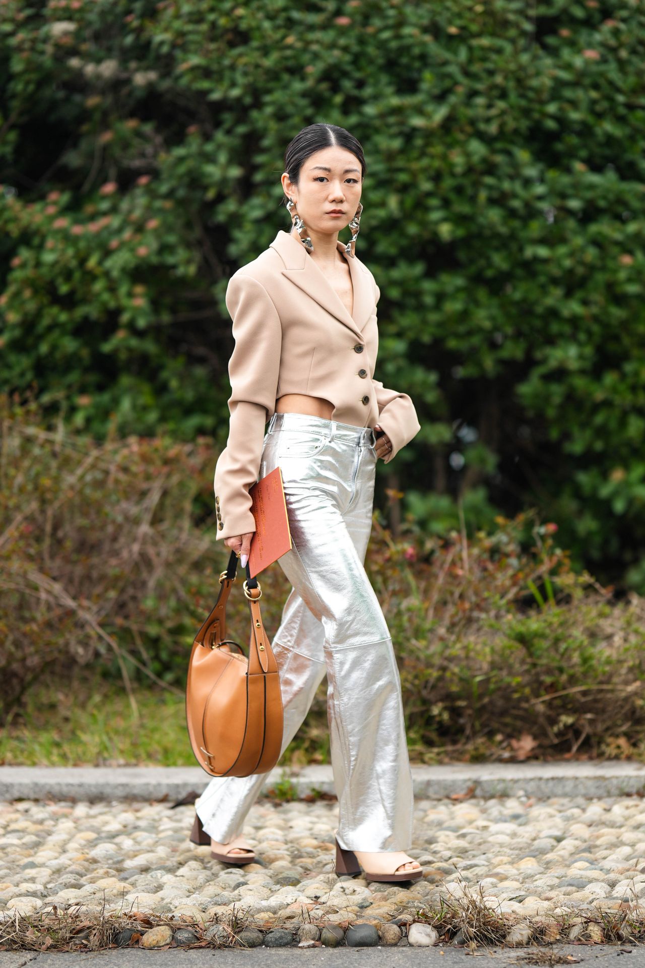 The Metallic Trend Fashion People Are Wearing This Spring | Who What Wear
