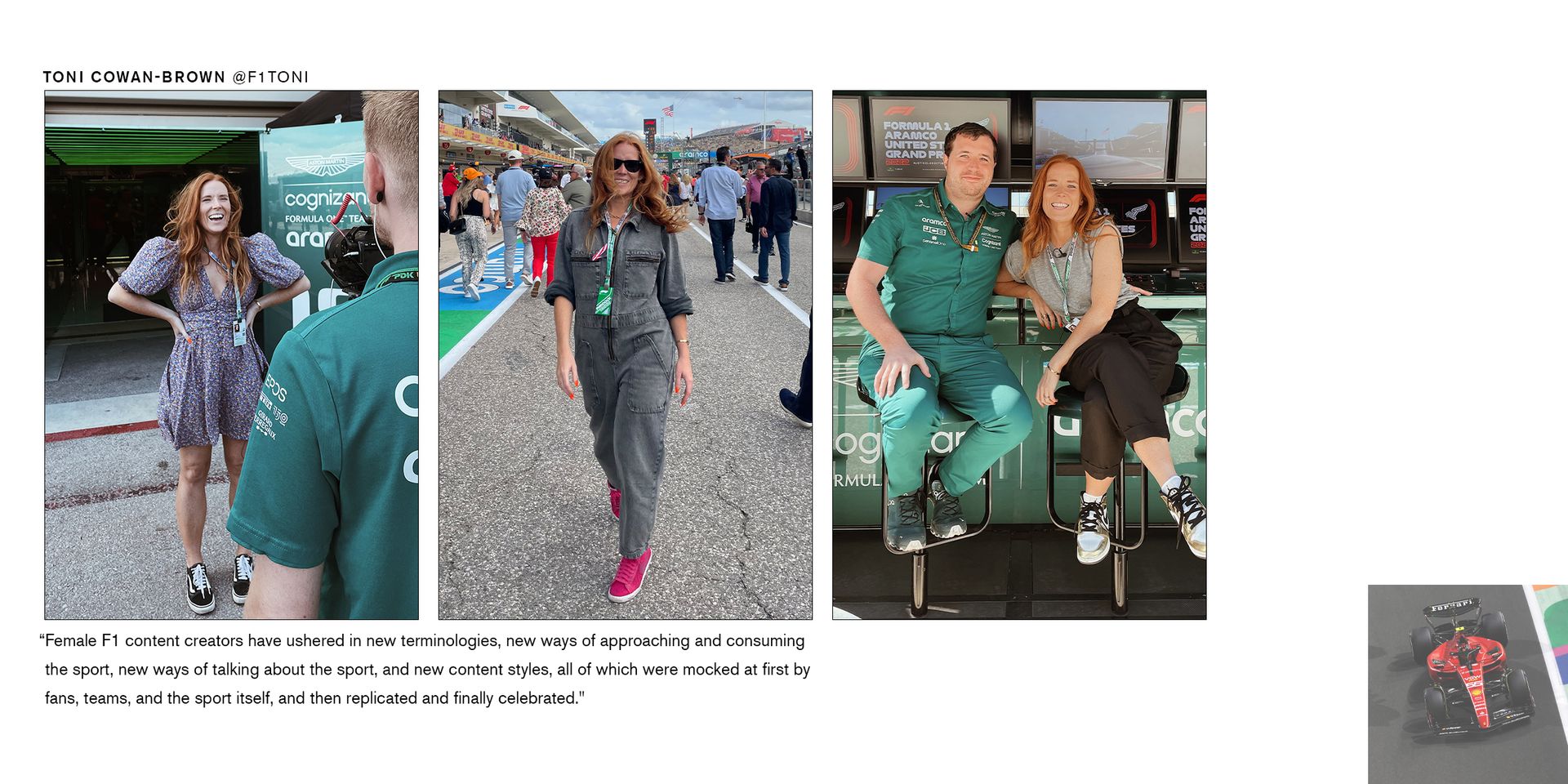 The Female Content Creators Ushering In a New Era of F1 | Who What Wear