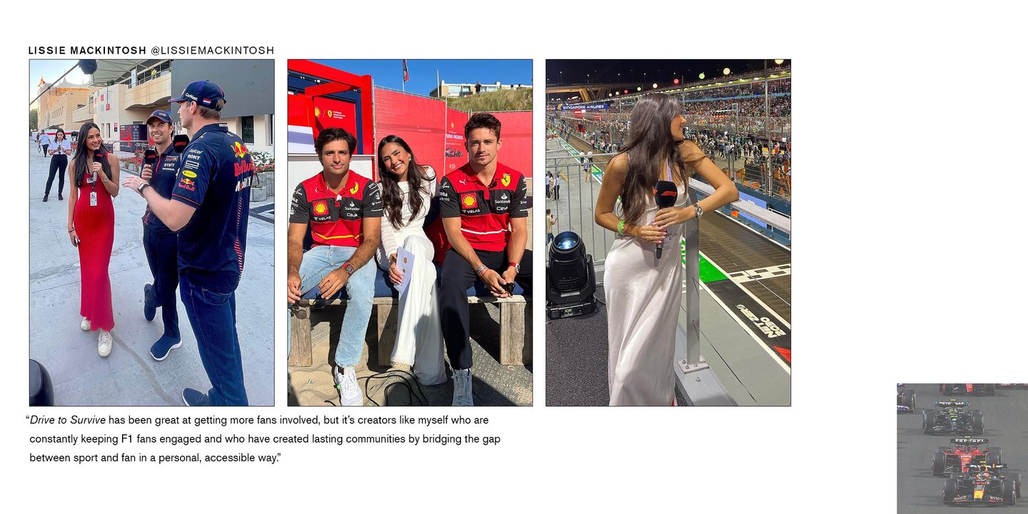 The Female Content Creators Ushering In a New Era of F1 | Who What Wear