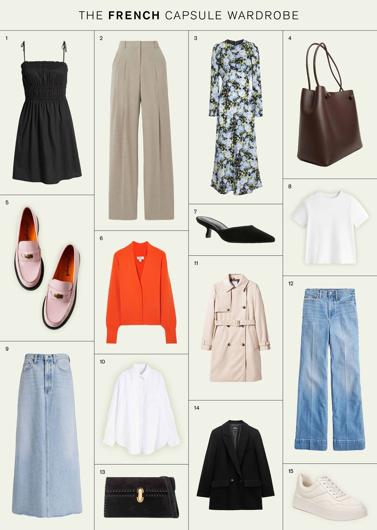 The 15-Piece French-Girl Capsule Wardrobe to Pack for Paris | Who What Wear