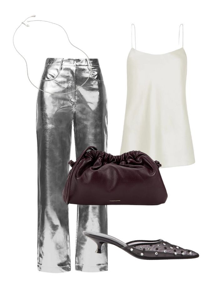 TikTok Has Convinced Us that Silver Trousers are Stylish | Who What Wear