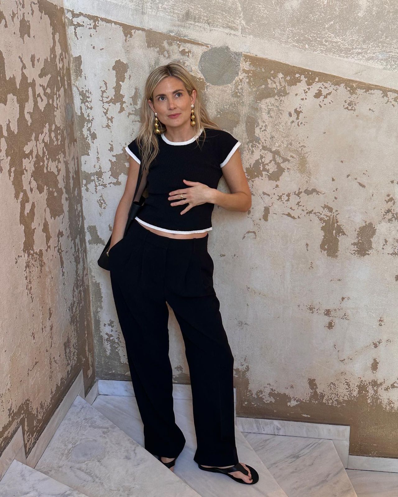 The Two-Tone-Contrast-Trim Trend Will Make Your Outfit Chic | Who What Wear