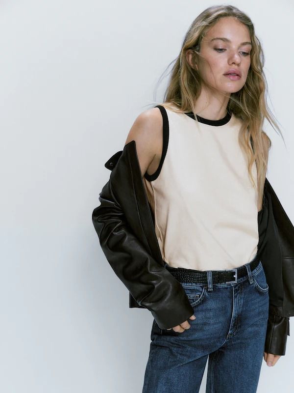 The Two-Tone-Contrast-Trim Trend Will Make Your Outfit Chic | Who What Wear